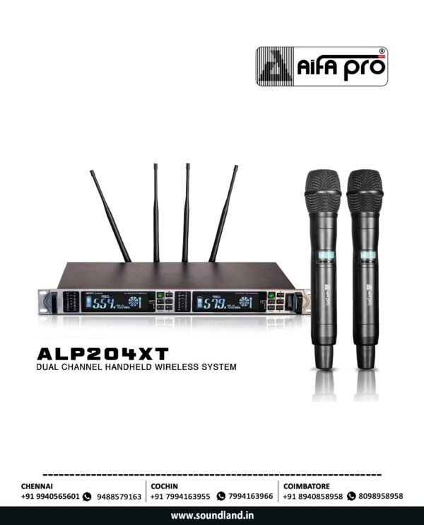 ALP204XT DUAL CHANNEL HANDHELD WIRELESS SYSTEM